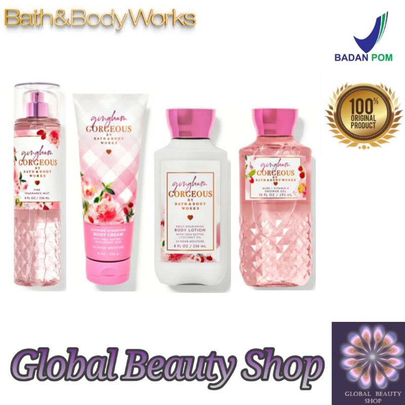 Jual Gingham Gorgeous - BBW ( Fragrance Mist - Body Lotion - Cream ...