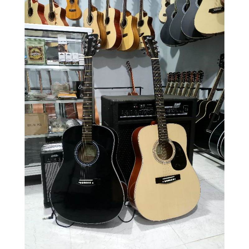 Jual gitar akustik model cort & yamaha custom tanam besi doble action ...
