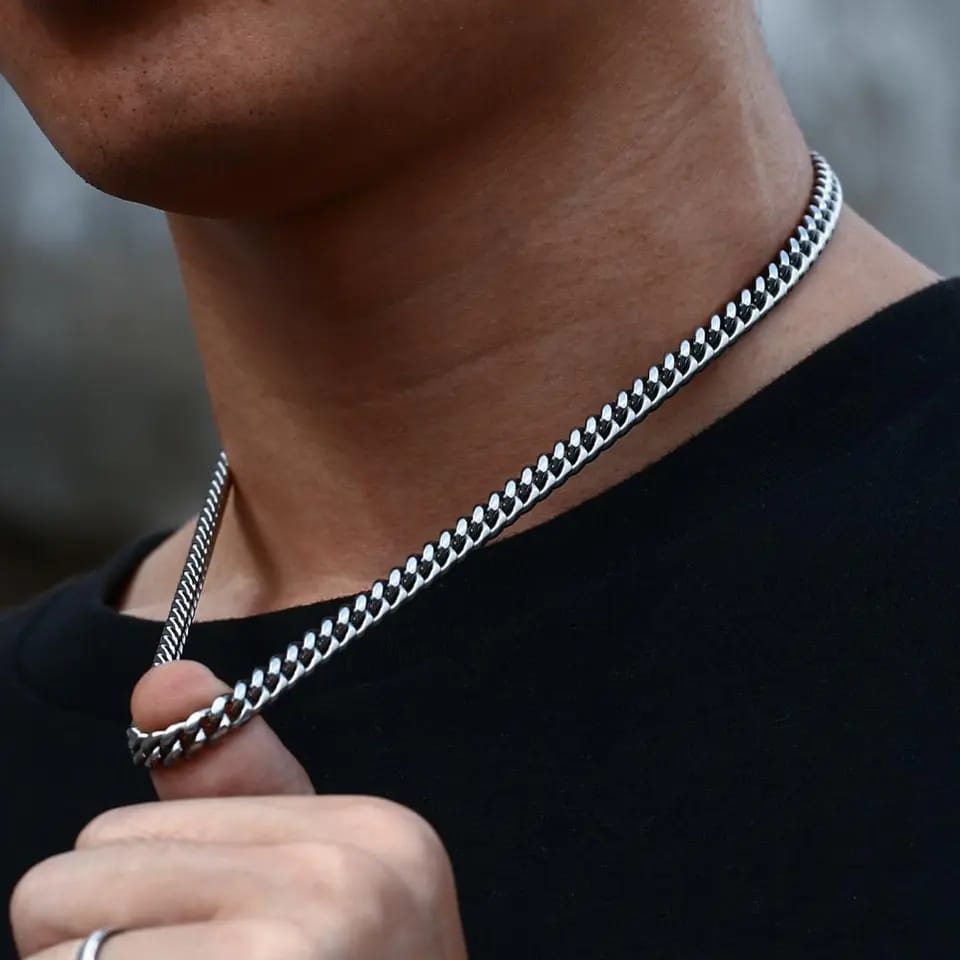 Jual KALUNG PRIA TITANIUM ANTI KARAT TIDAK LUNTUR TERBARU, Kalung Pria ...