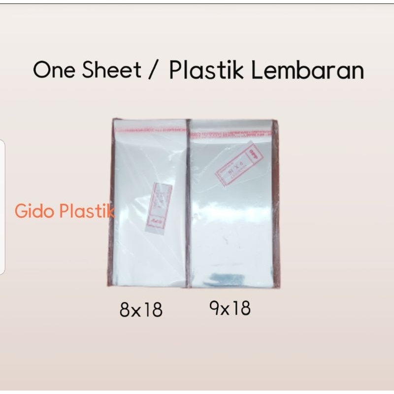 Jual One Sheet /Plastik Lembaran ukuran7x18, 8x18,9x18 Harga perpack ...
