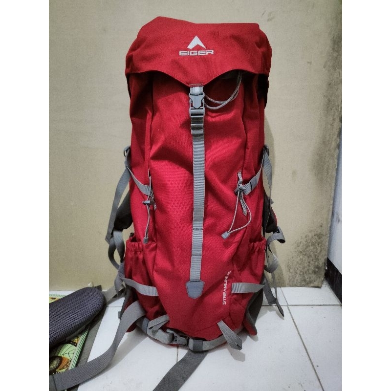 Jual Carrier Keril Tas Gunung Eiger Streamline 45L | Shopee Indonesia