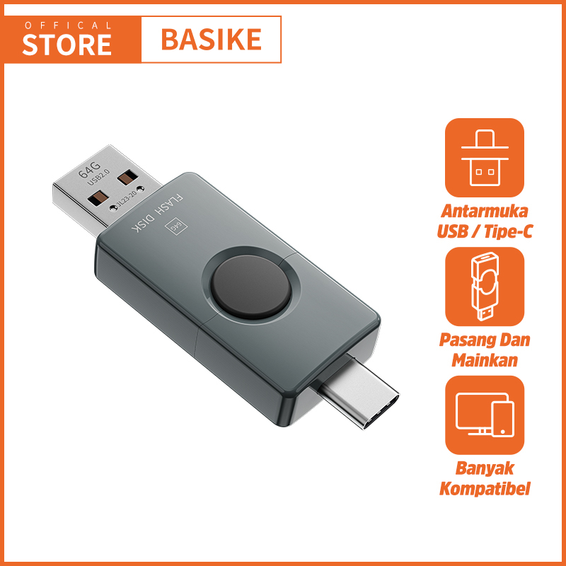 Jual [3PCS]BASIKE Flashdisk OTG Type C USB 256GB/128GB/64GB Cruzer ...