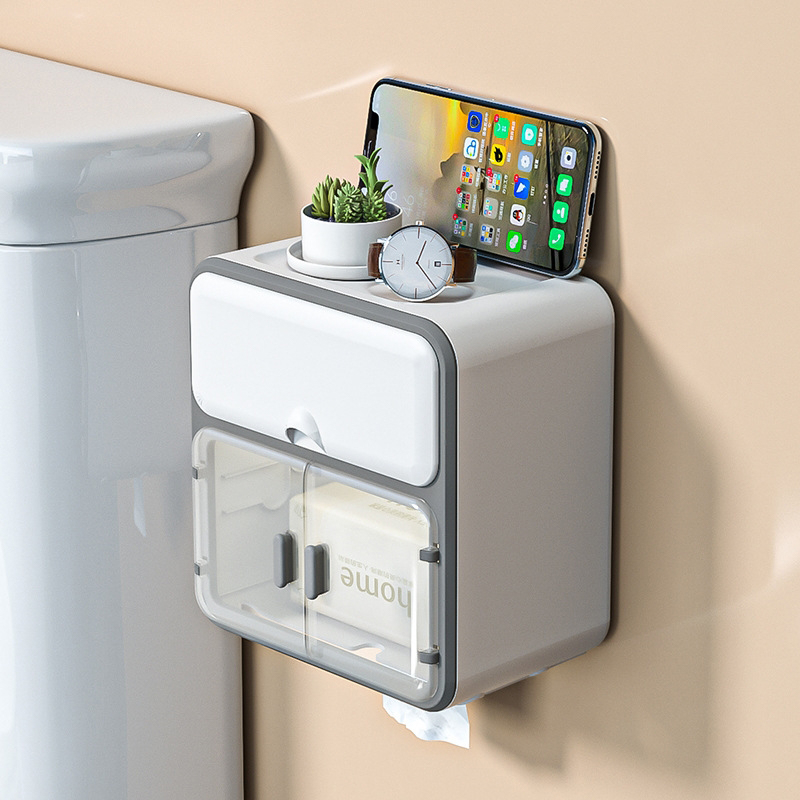 Jual INASO Tempel Tempat Tissue Toilet Kotak Tisu WC Tempel Tissue Box ...