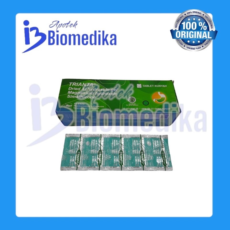 Jual TRIANTA TABLET PERBOK ISI 10 STRIP obat maag | Shopee Indonesia