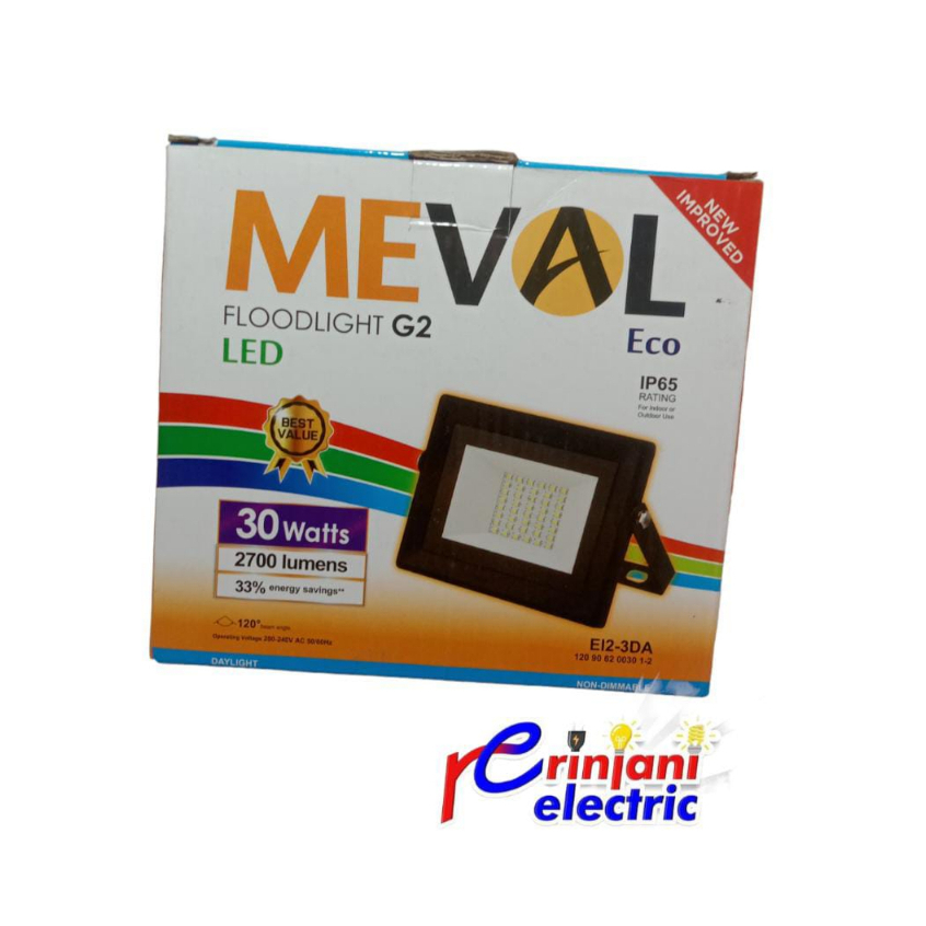 Jual LAMPU SOROT MEVAL 30W/ FLOOD LIGHT MEVAL WARNA PUTIH | Shopee ...