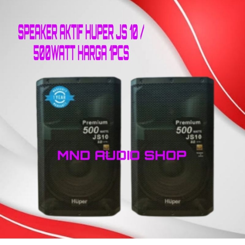 Jual SPEAKER AKTIF HUPER JS 10 AKTIF 15INCH 500WATT HARGA 1 PCS YA ...