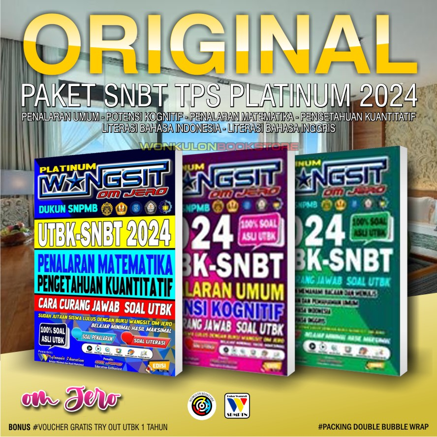 Jual Buku Wangsit UTBK SNBT 2024 / Buku PAKET SUKSES TPS PLATINUM 2024 ... Jual Buku Wangsit UTBK SNBT 2024 / Buku PAKET SUKSES TPS PLATINUM 2024 ...