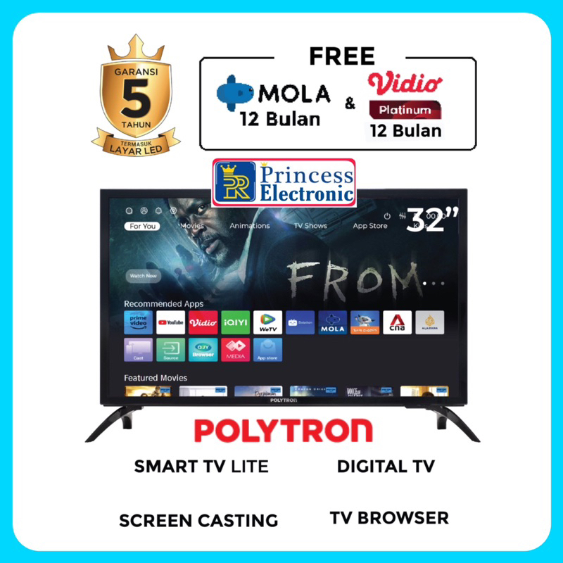 Jual POLYTRON SMART DIGITAL TV 32″ PLD 32CV1869 | Shopee Indonesia