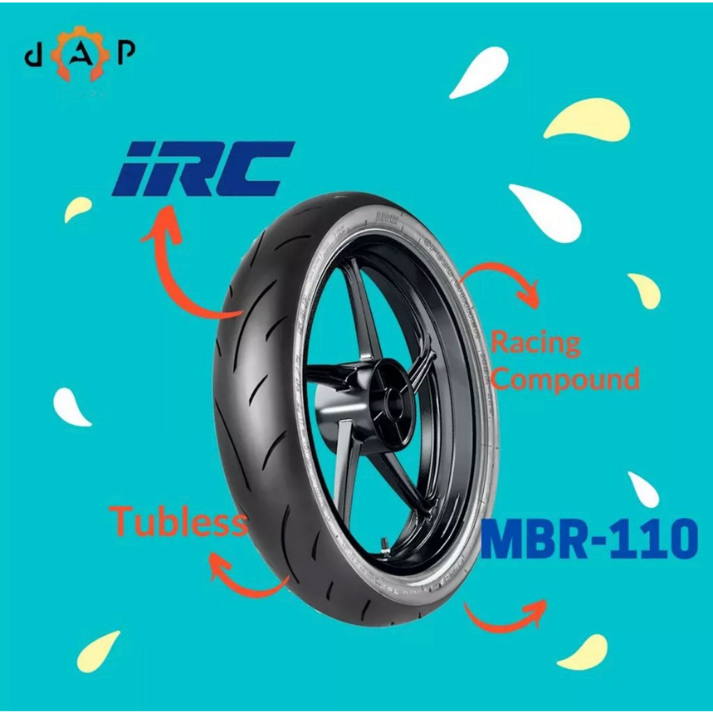 Jual BAN MOTOR MATIC RING 14 IRC MBR-110 140/70-14 (RACE COMPOUND ...