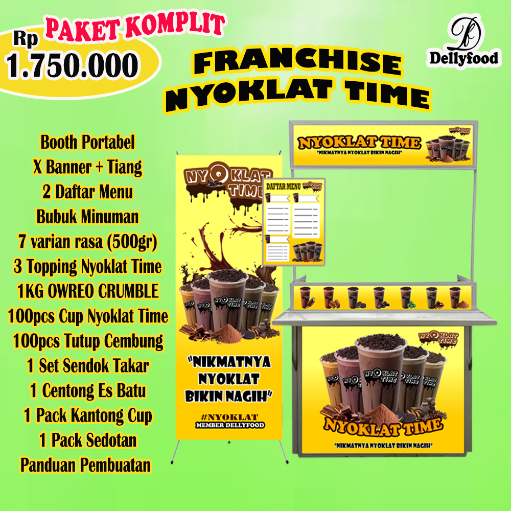 Jual Franchise Nyoklat Time Paket Komplit dengan Booth Portable / Paket ...
