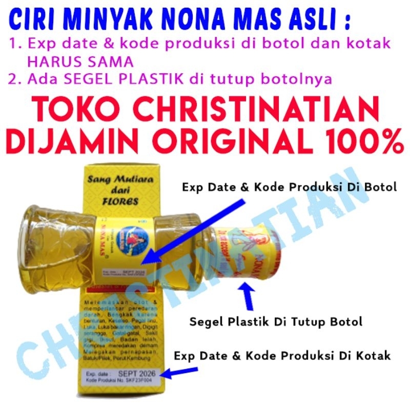 Jual Minyak Gosok Nona mas (nonamas) 35 ml exp 2028 FREE bubble ...