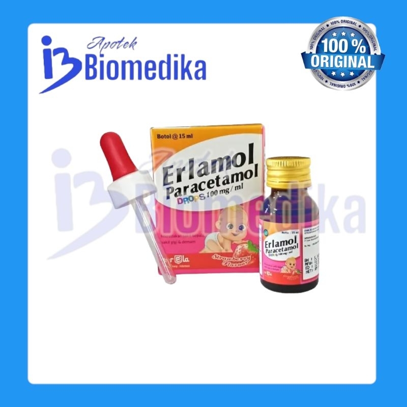Jual ERLAMOL DROP 15ML obat demam bayi | Shopee Indonesia