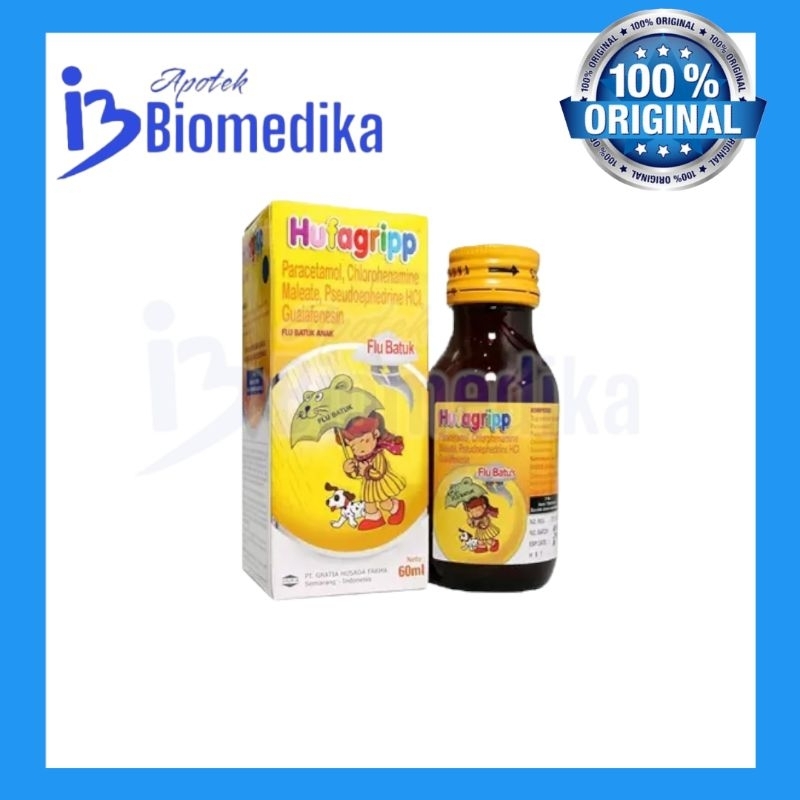 Jual HUFAGRIP FLU SIRUP 60ML obat batuk pilek anak | Shopee Indonesia