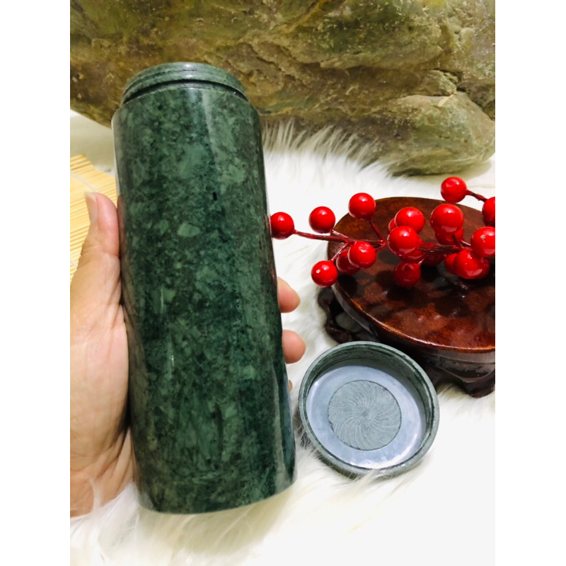 Jual Botol giok hijau tua import halus cantik kualitas premium dark ...