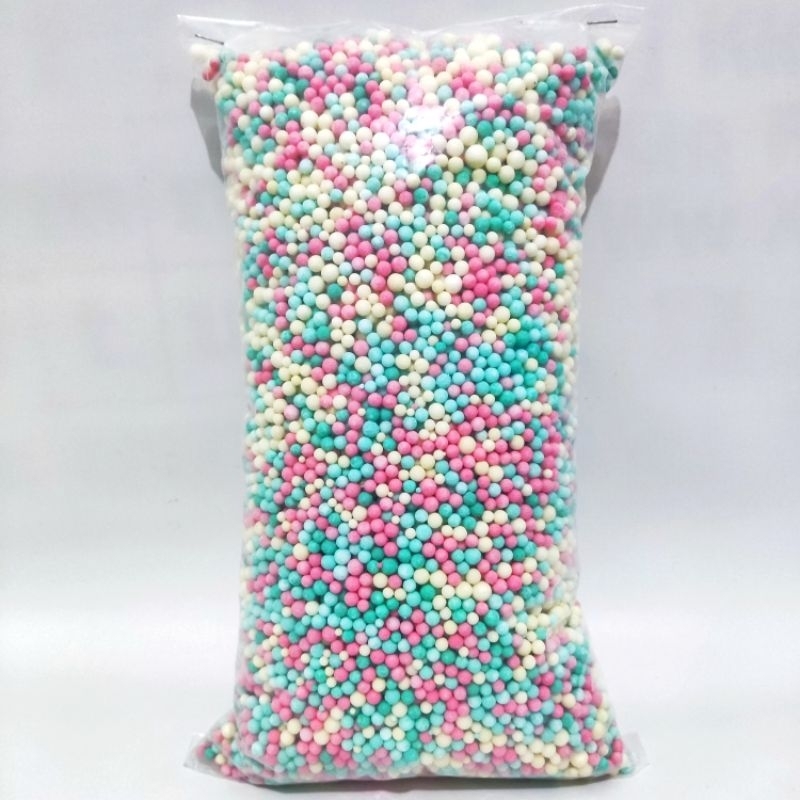 Jual Butiran Styrofoam gabus Warna Warni termurah isi 5 gelas Aqua ...