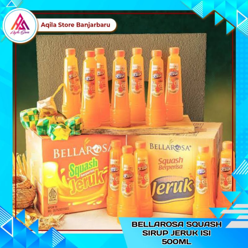 Jual Sirup Bellarosa Squash Jeruk 500ml / Bellarosa Paket Squash Sirup ...