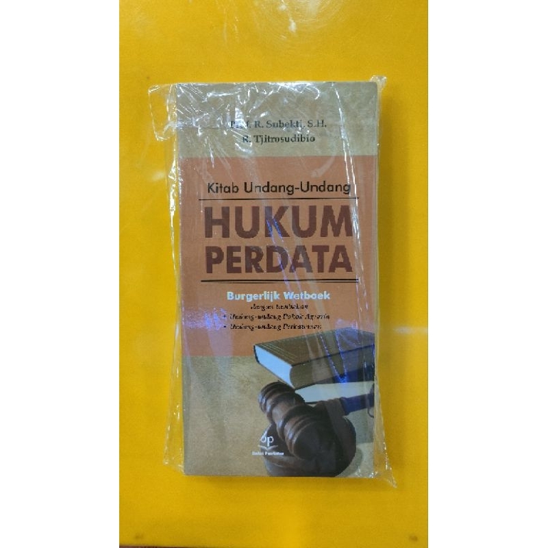 Jual kitab undang undang hukum perdata prof r Subekti sh | Shopee Indonesia