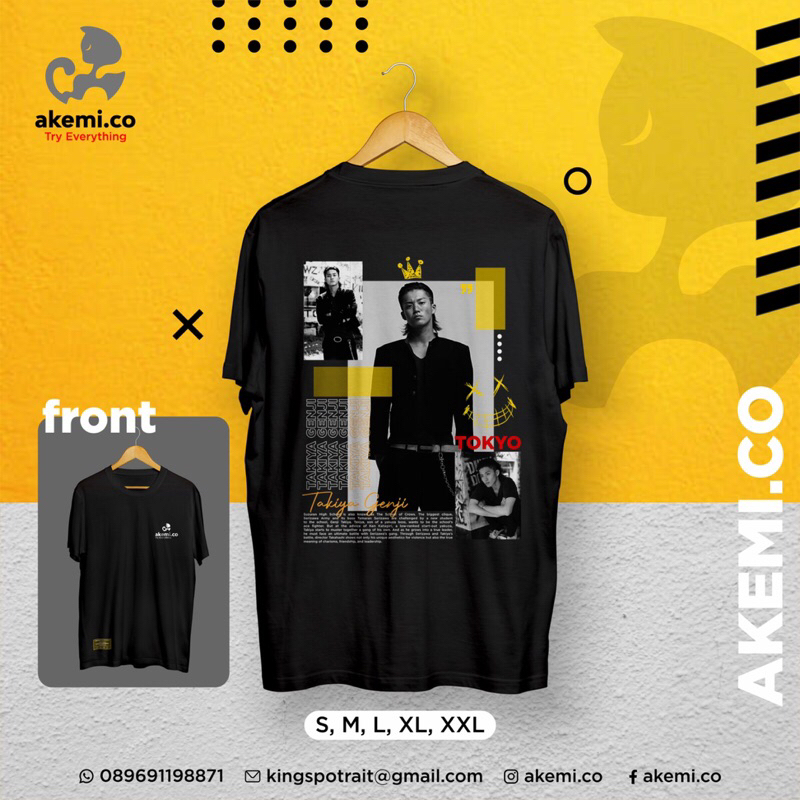 Jual Kaos AKEMI TAKIYA GENJI | Shopee Indonesia
