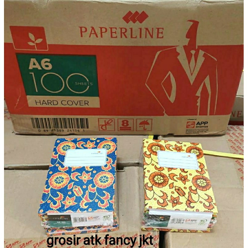 Jual ( 5 Buku ) Buku Hard Cover Oktavo A6 Paperline 100 lembar Kecil ...