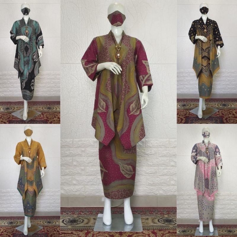 Jual Setelan Wanita Batik Doby Set Rok Blouse V Batik Doby Solo Premium ...
