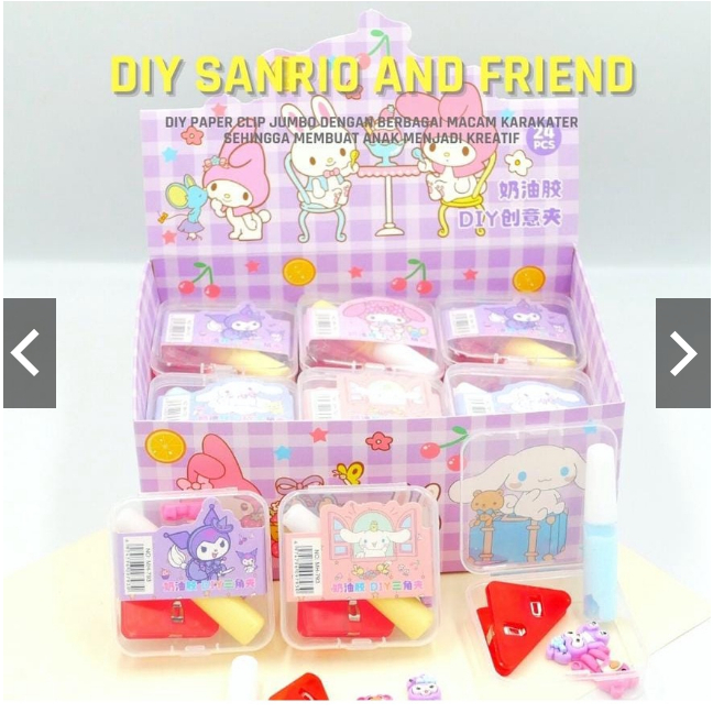 Jual 7S 310 DIY Big Paper Clip Anak Motif kartun And Friend Edition ...