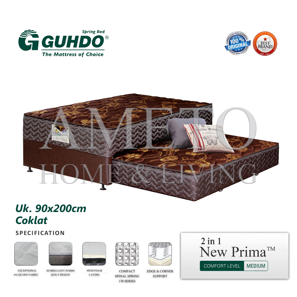 Jual Guhdo Springbed 2 in 1 New Prima 90x200 (TANPA SANDARAN) | Shopee Indonesia