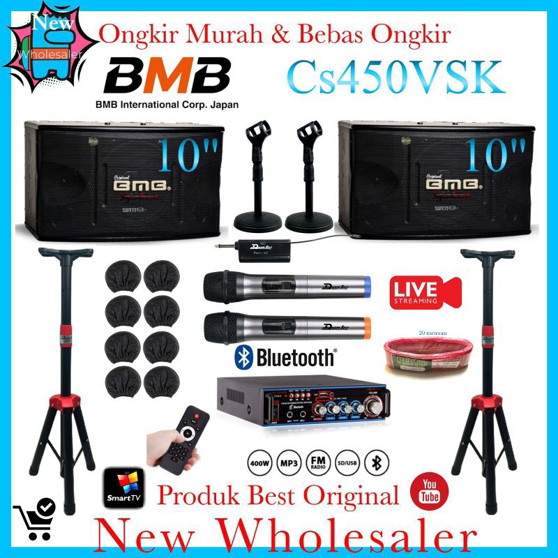Jual Paket Sound system BMB Cs450V Sk Original 10 inch speaker super ...