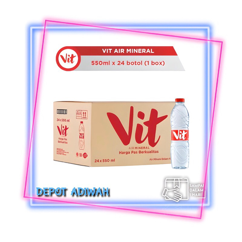 Jual Vit botol 550ml per karton (isi 24 botol) | Shopee Indonesia