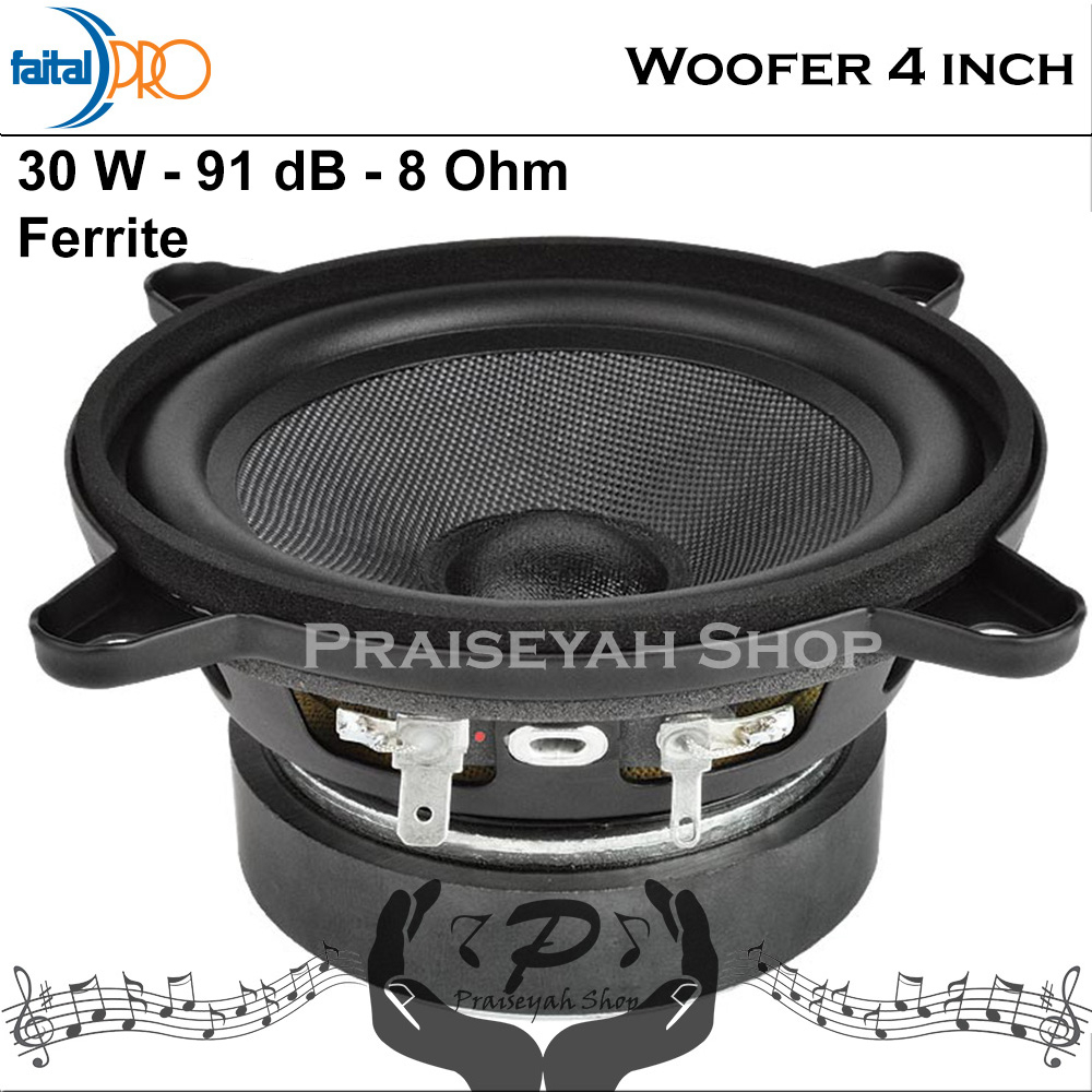 Jual Faital Woofer Speaker Komponen 4 inch 4FE35 8 ohm Ferrite | Shopee ...