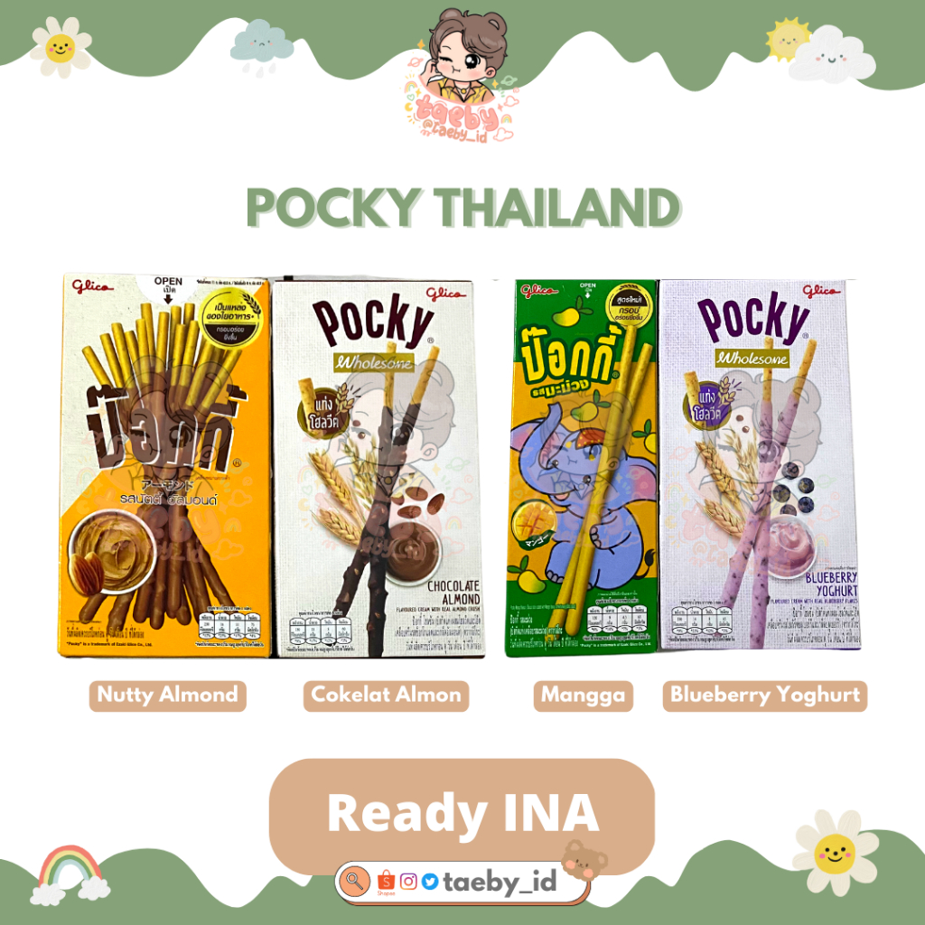 Jual POCKY ORIGINAL THAILAND BANGKOK POCKY MANGGA BLUEBERRY CHESNUT ...