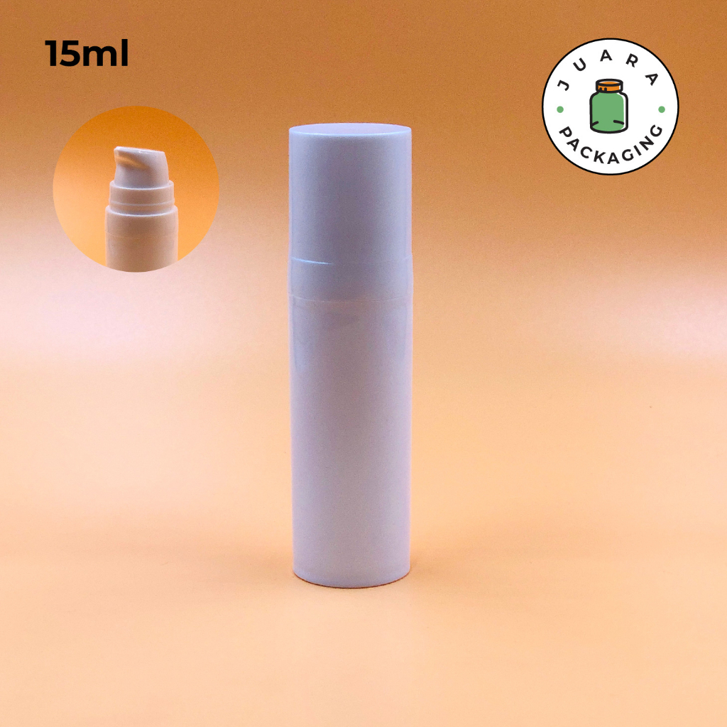 Jual Botol Airless Pump 15ml Plastik dengan Tutup Transparan – Wadah ...