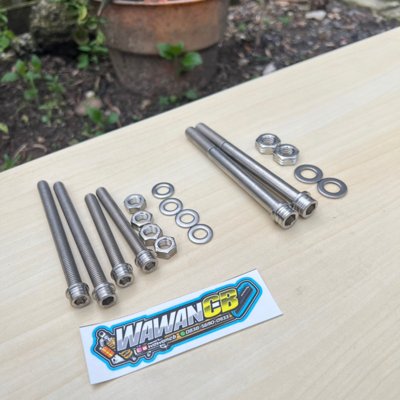 Jual baut pangkon L stainless mesin Tiger MP GL belakang baut pangkon mesin depan tiger GL MP Cb ...