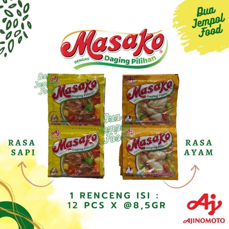 Jual Masako sapi ayam renceng isi 12 pcs x 8,5gr sachet ( penyedap ...