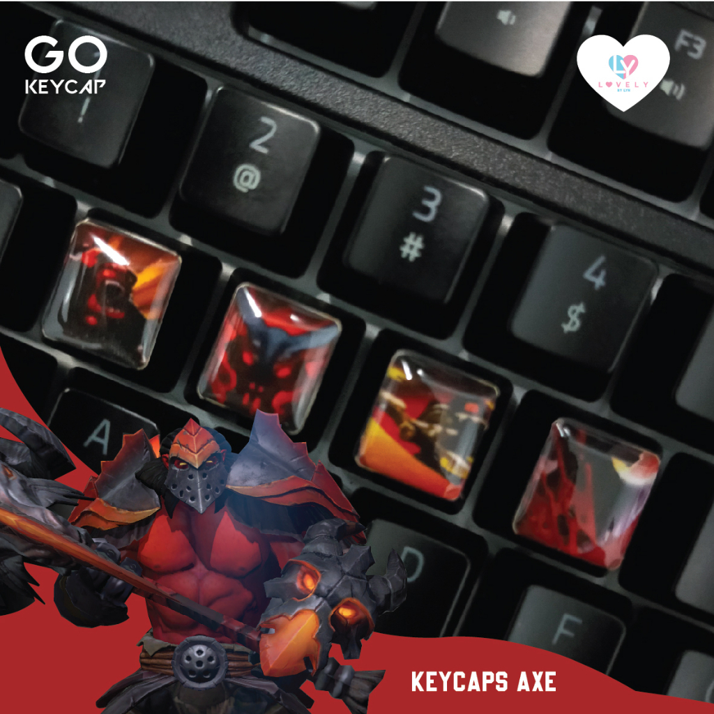 Jual Keycaps PBT Dota 2 Axe Ability | GO KEYCAPS | Shopee Indonesia