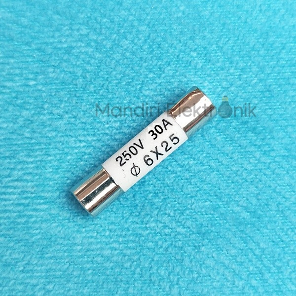 Jual Fuse Sekring Keramik 6x25 25mm 2,5cm Sekring AC 0.5A 1A 2A 4A 5A 8A 10A 13A 15A 20A 25A 30A ...