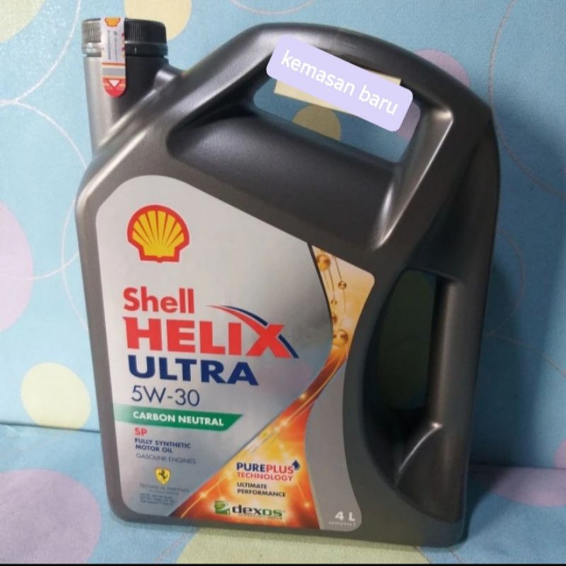 Jual Oli Mesin Shell Helix Ultra 5W-30 Carbon Neutral API SP 4 Liter ...