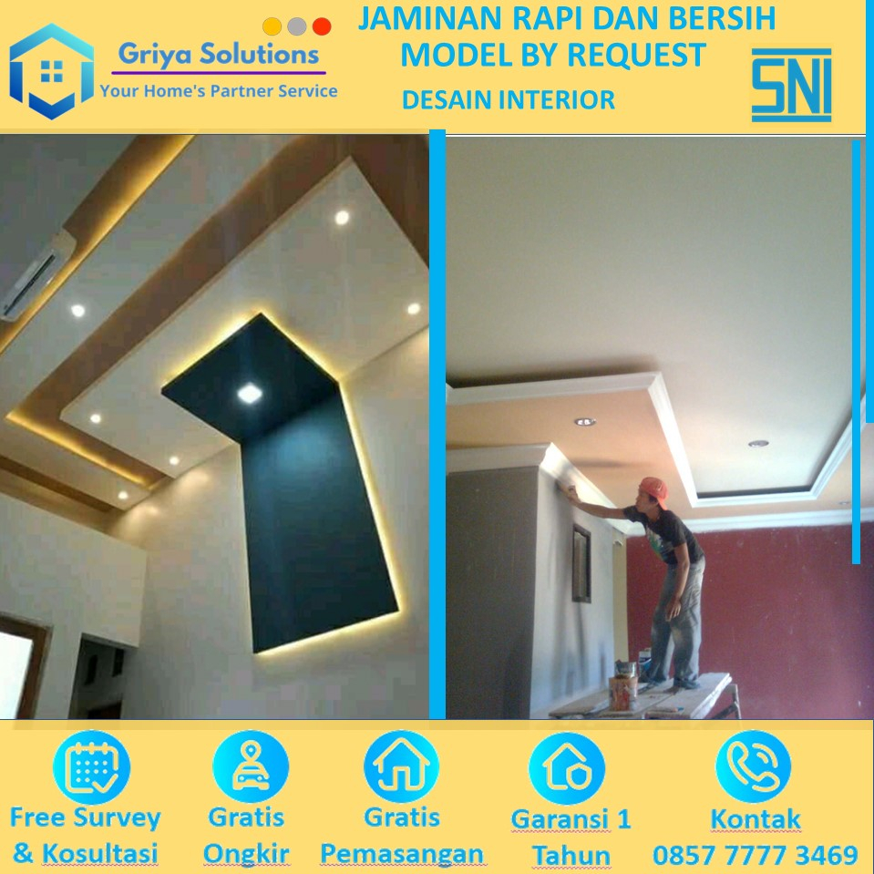 Jual Plafon Gypsum GRC Interior Minimalis Modern volume 100m2 keatas ...