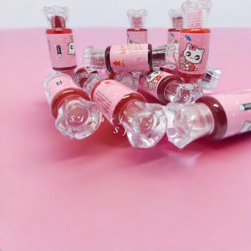 Jual LIP TINT SASIMI WATER CANDY HELLO KITTY 3 WARNA LIP TINT SASIMI ...