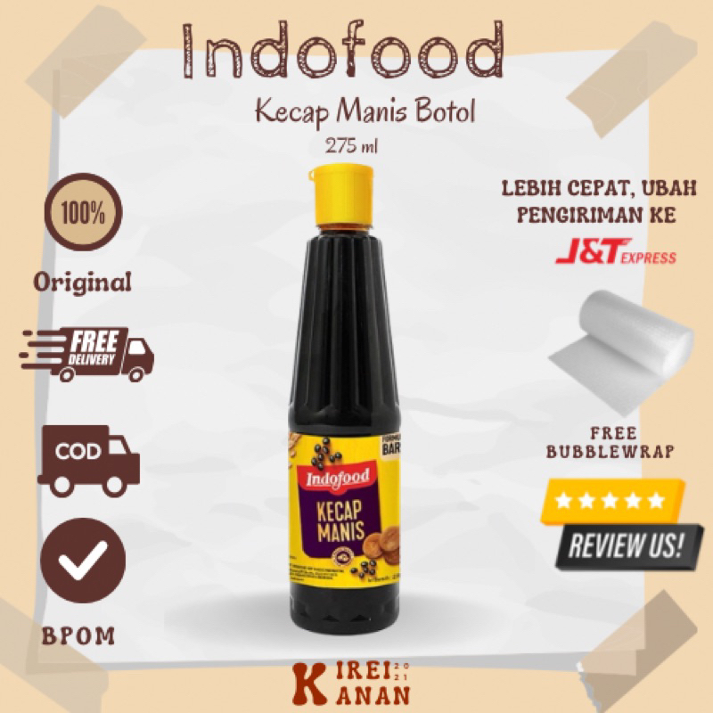 Jual indofood kecap manis botol 275 ml | Shopee Indonesia