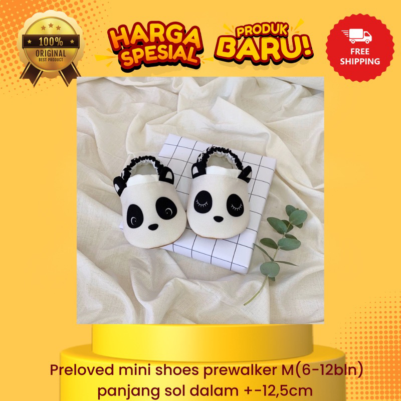 Jual Preloved Panpan The Panda Mini Shoes | Sepatu Bayi Prewalker ...