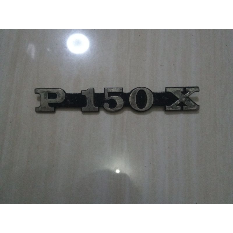 Jual Emblem logo tulisan marking vespa p 150 x p150x px tepong kiri ...