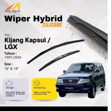 Jual Sepasang Wiper Toyota Kijang Kapsul Lgx 1997 2003 Karet Silicon