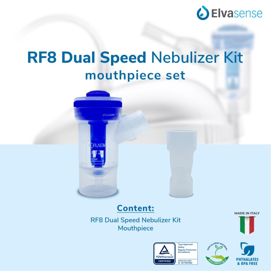 Jual Nebulizer Kit RF8 Dual Speed (Mouthpiece Set) Elvasense | Shopee ...