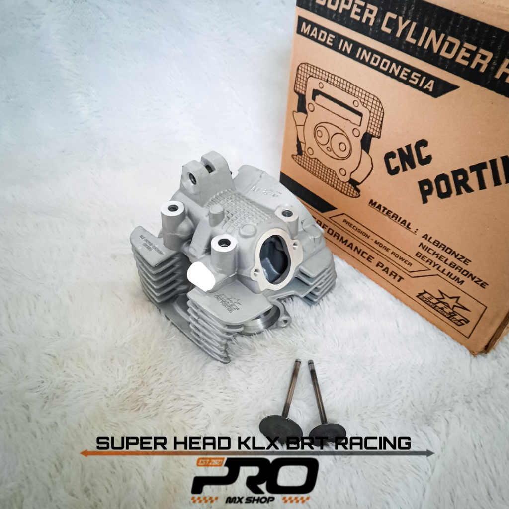 Jual HEAD BRT KLX PLUS KLEP PORTING CNC ALLBRONZE SUPER HEAD KLX150 BF ...