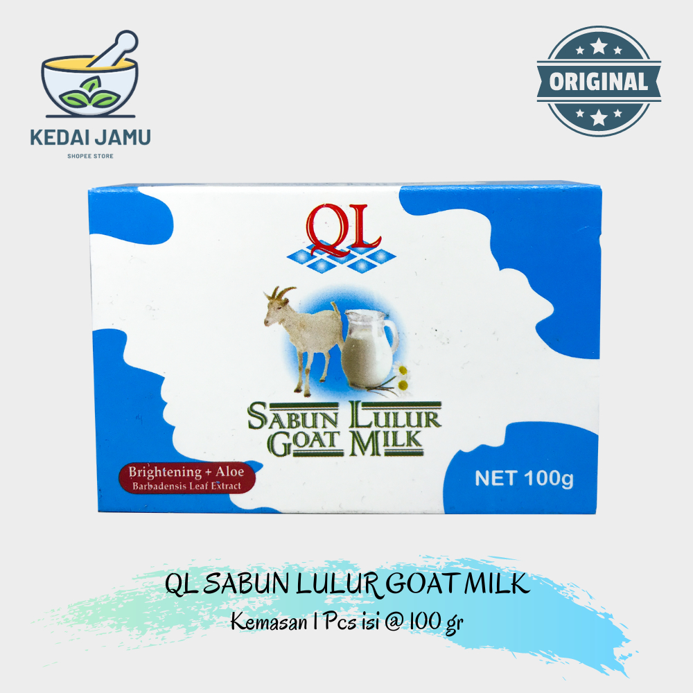 Jual QL Sabun Lulur Goat Milk Ukuran 100 Gram | Shopee Indonesia