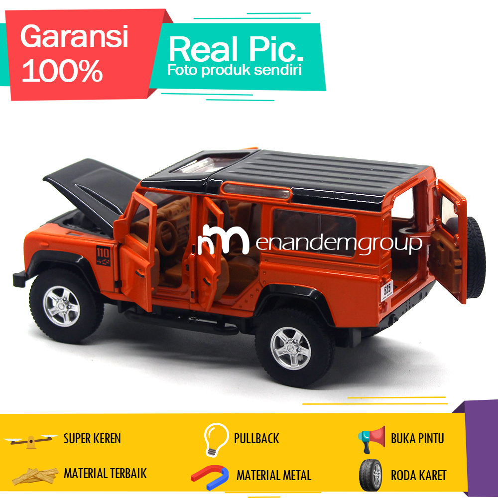 Jual Miniauto Diecast Miniatur Mainan Mobil Metal Land Rover Defender 1 ...