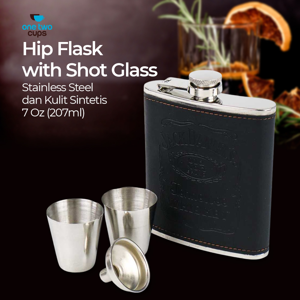 Jual Botol Minum Wine Bir Flask Hip Kotak Stainless Steel Shot Glass ...