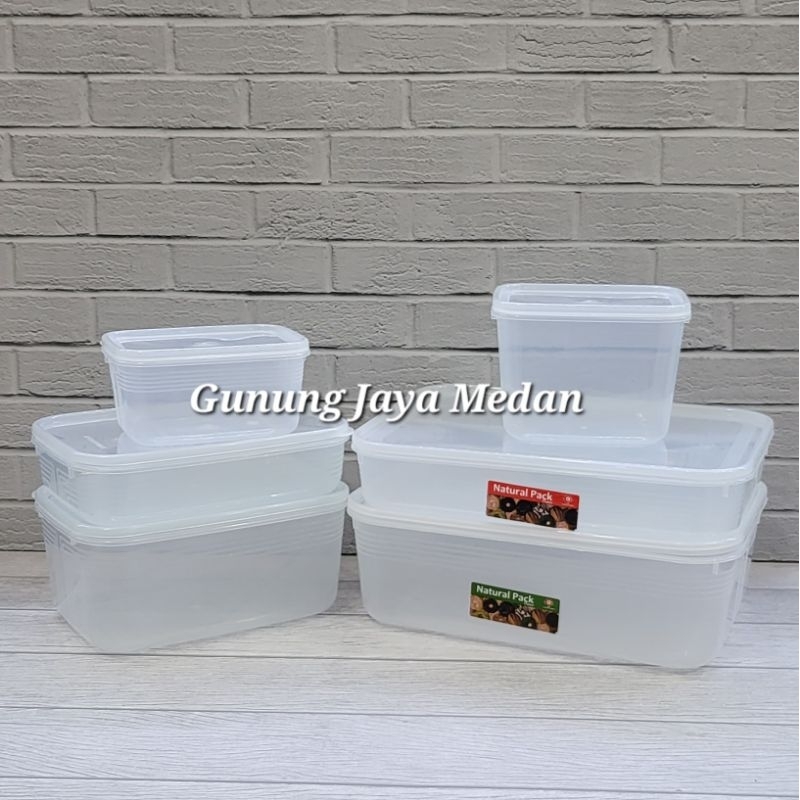Jual Toples Kotak Penyimpanan Natural Pack Seal Ware Berbagai Ukuran ...