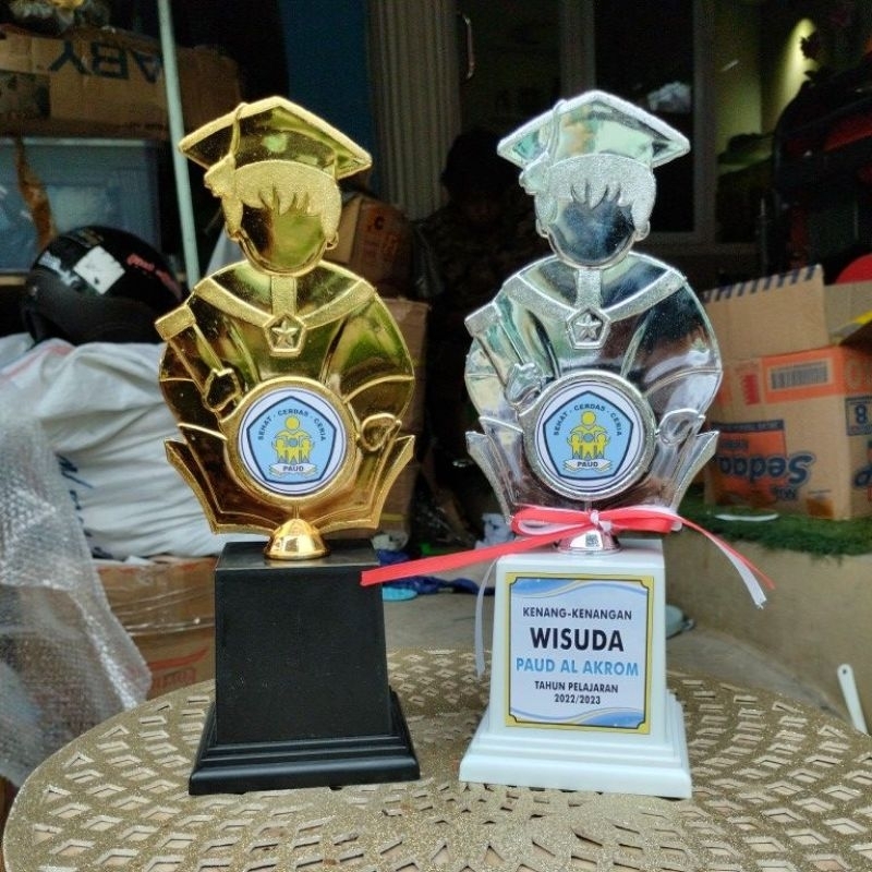 Jual trophy piala wisuda gold silver hadiah anak paud tk | Shopee Indonesia