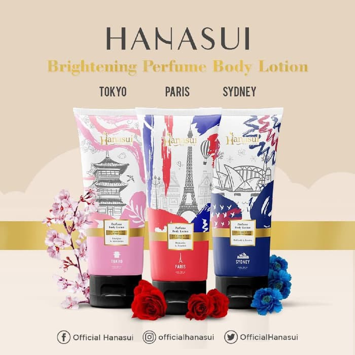 Jual Hanasui Perfume Hand & Body Lotion Parfum - Brightening UVA + UVB ...